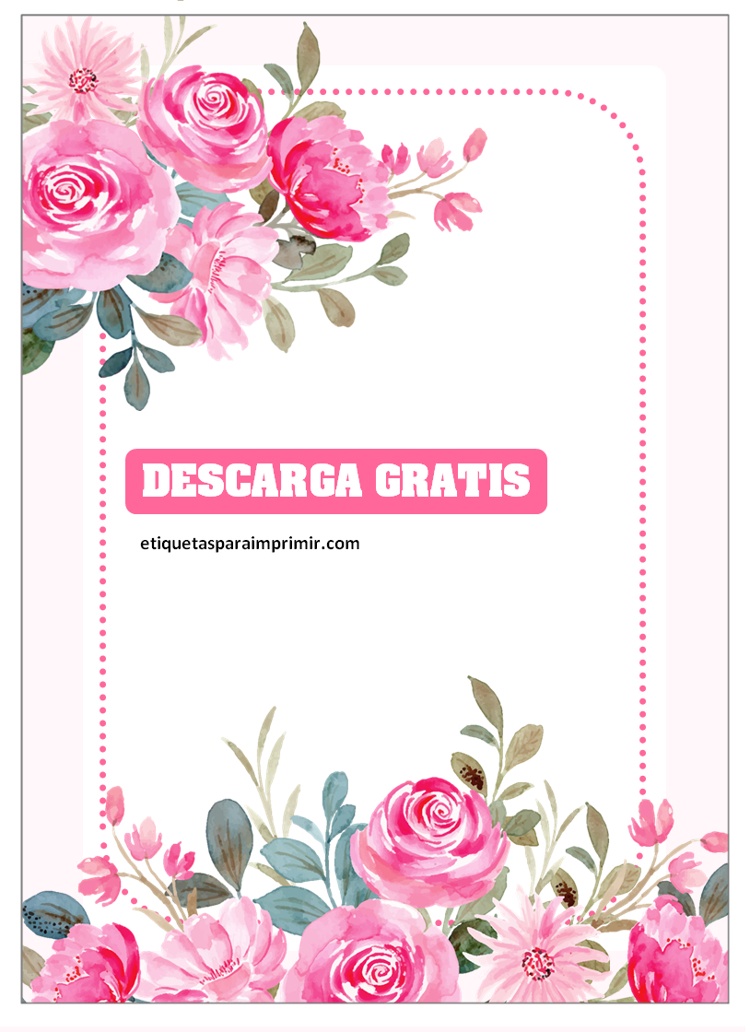 Etiquetas Con Nombres De Flores Para Imprimir GRATIS: Etiquetas